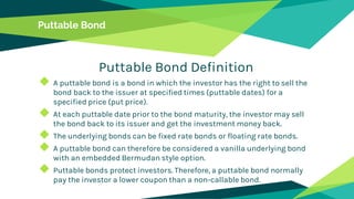 Pricing Puttable Bond | PPT