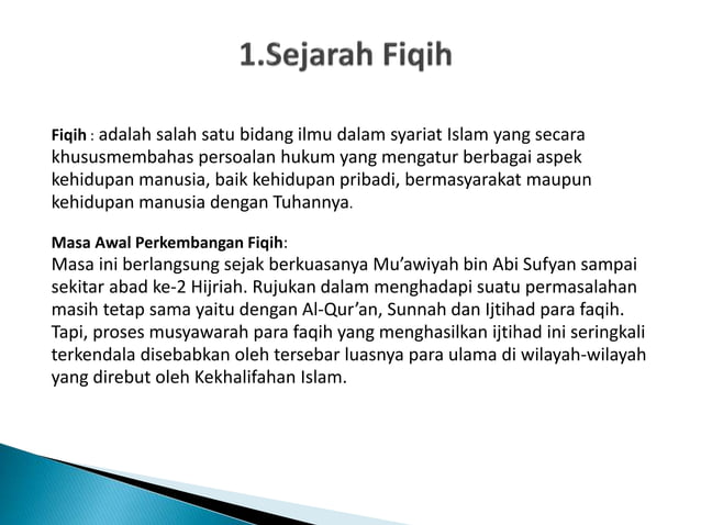 Meluasnya perbedaan dalam fiqh | PPTX
