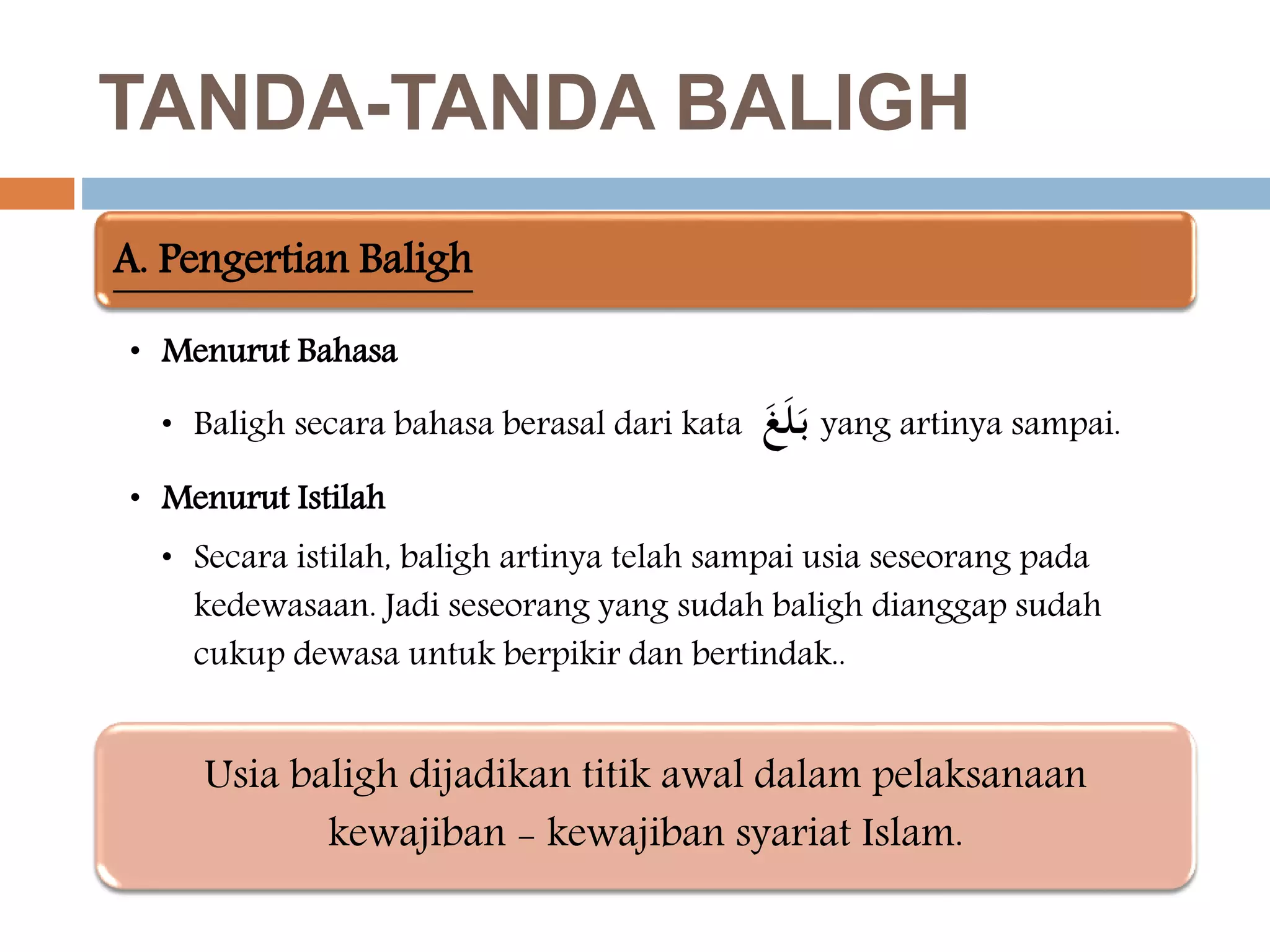 Fiqh 4 Tanda-tanda Baligh | PPTX
