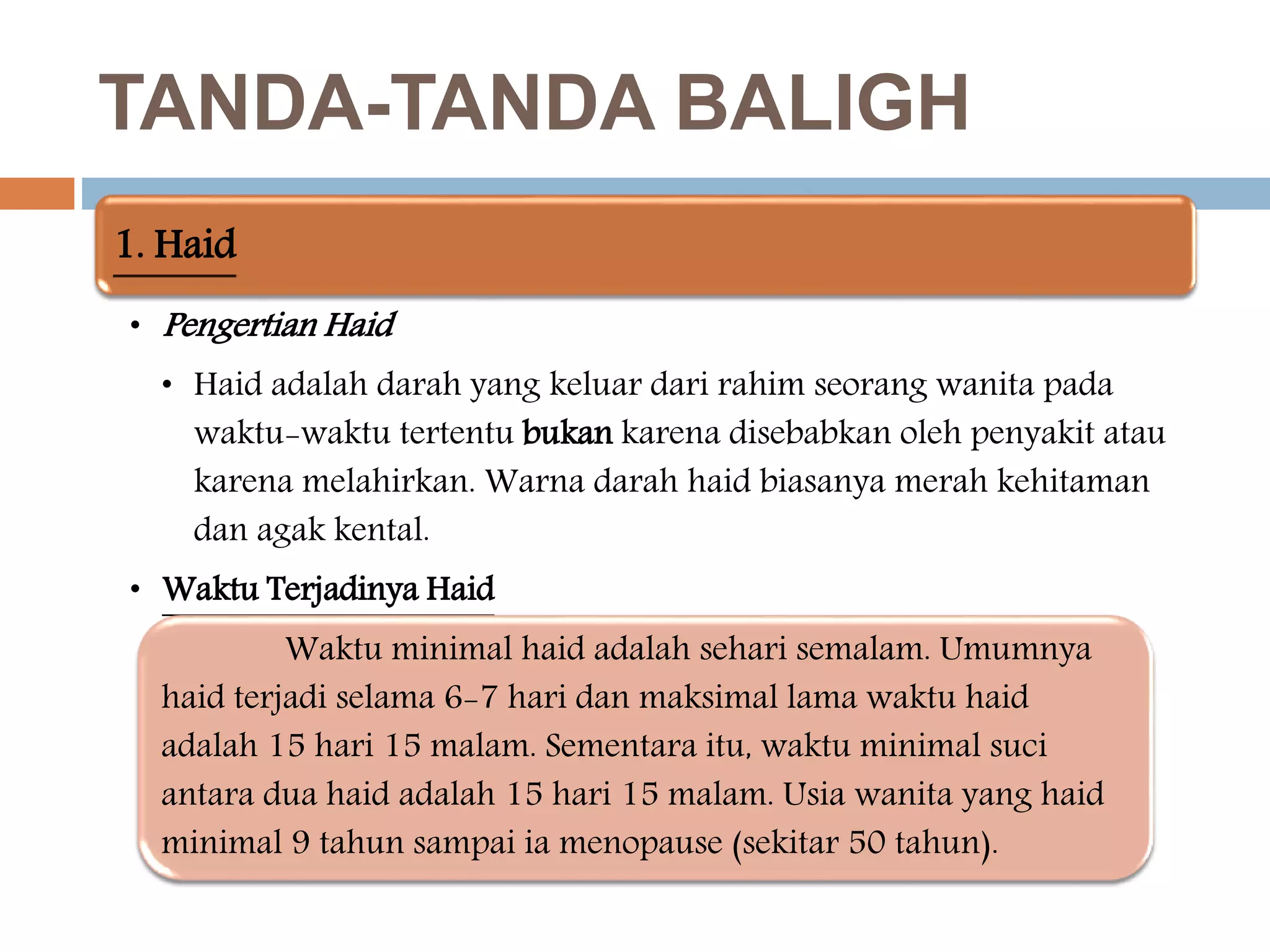 Fiqh 4 Tanda-tanda Baligh | PPTX