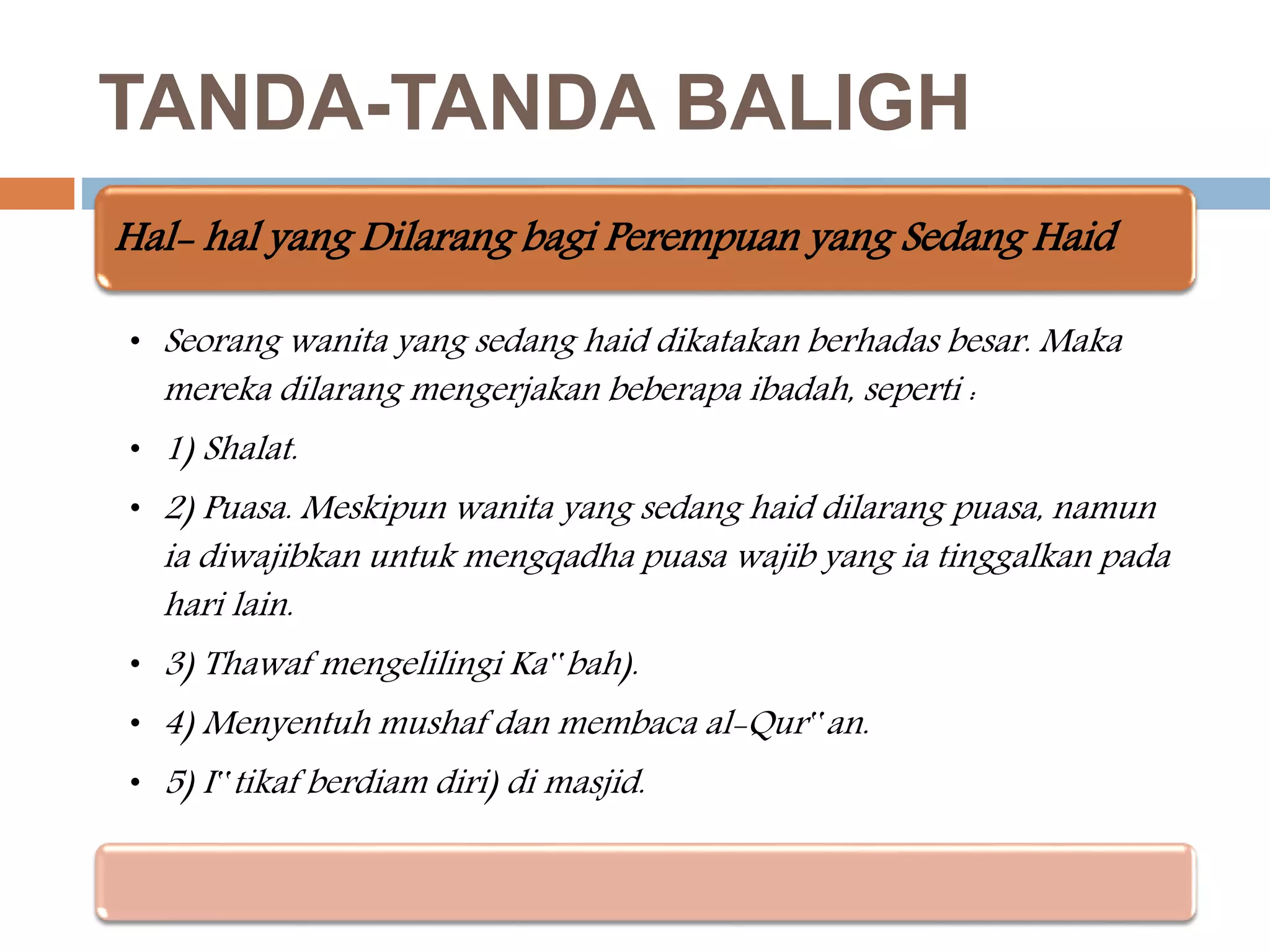 Fiqh 4 Tanda-tanda Baligh | PPTX