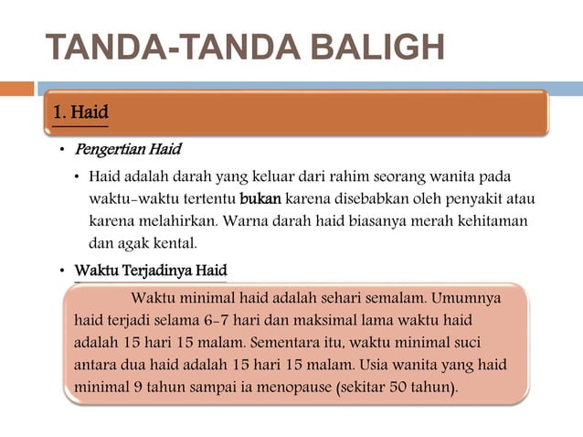 Fiqh 4 Tanda-tanda Baligh | PPTX