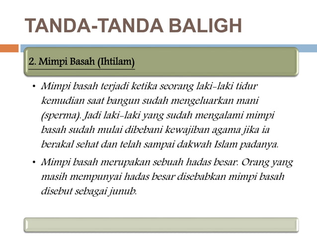 Fiqh 4 Tanda-tanda Baligh | PPTX
