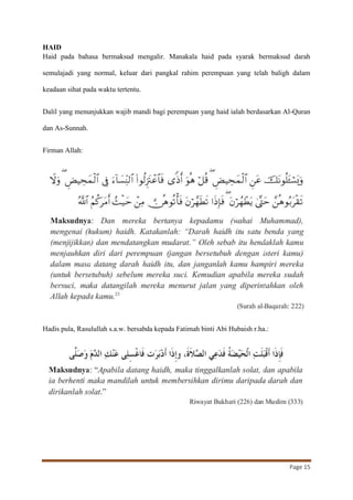 Fiqh ibadah (Mandi : mandi wajib) | DOCX