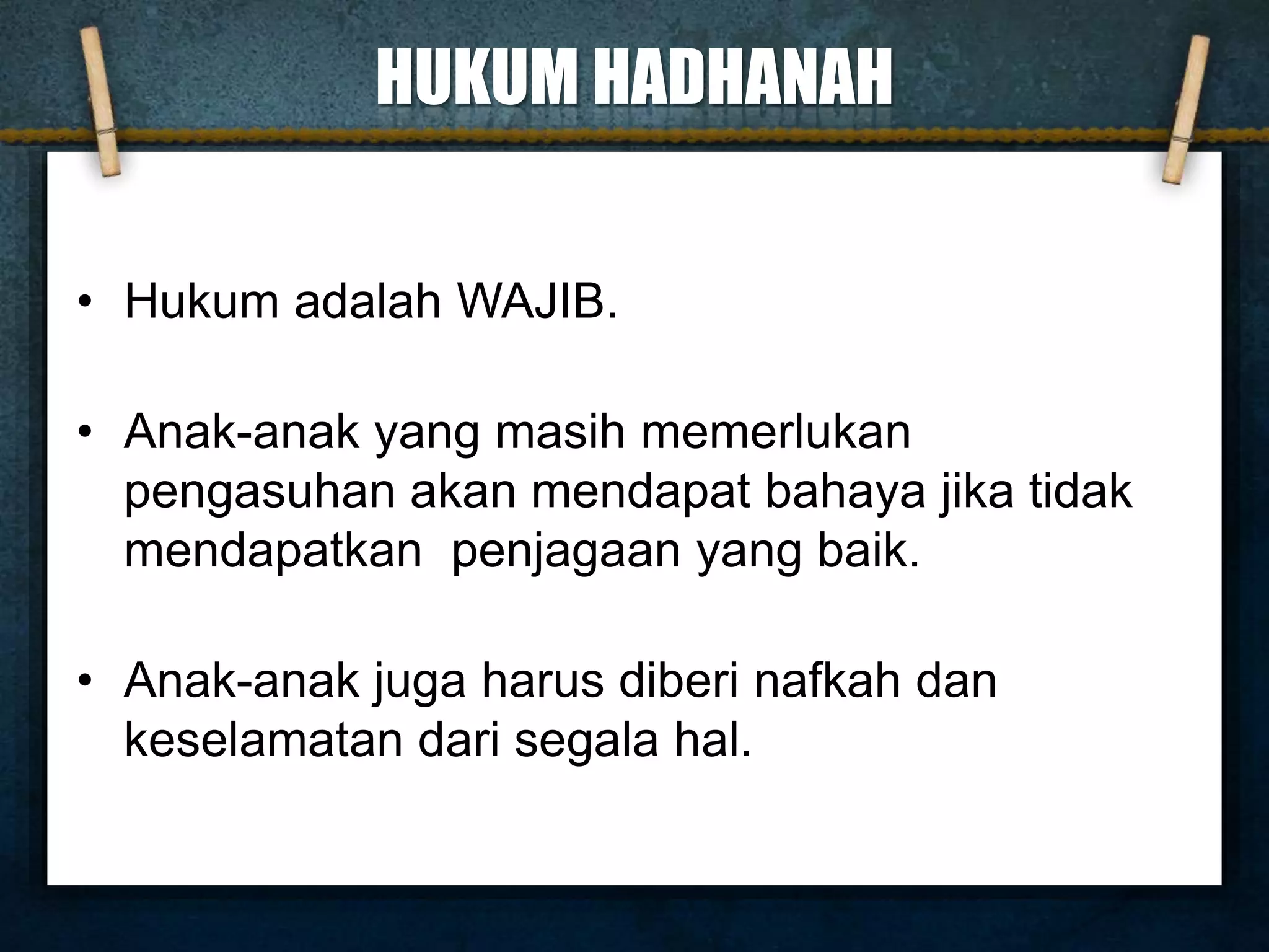 Hak Penjagaan Anak (Hadhanah) | PPTX