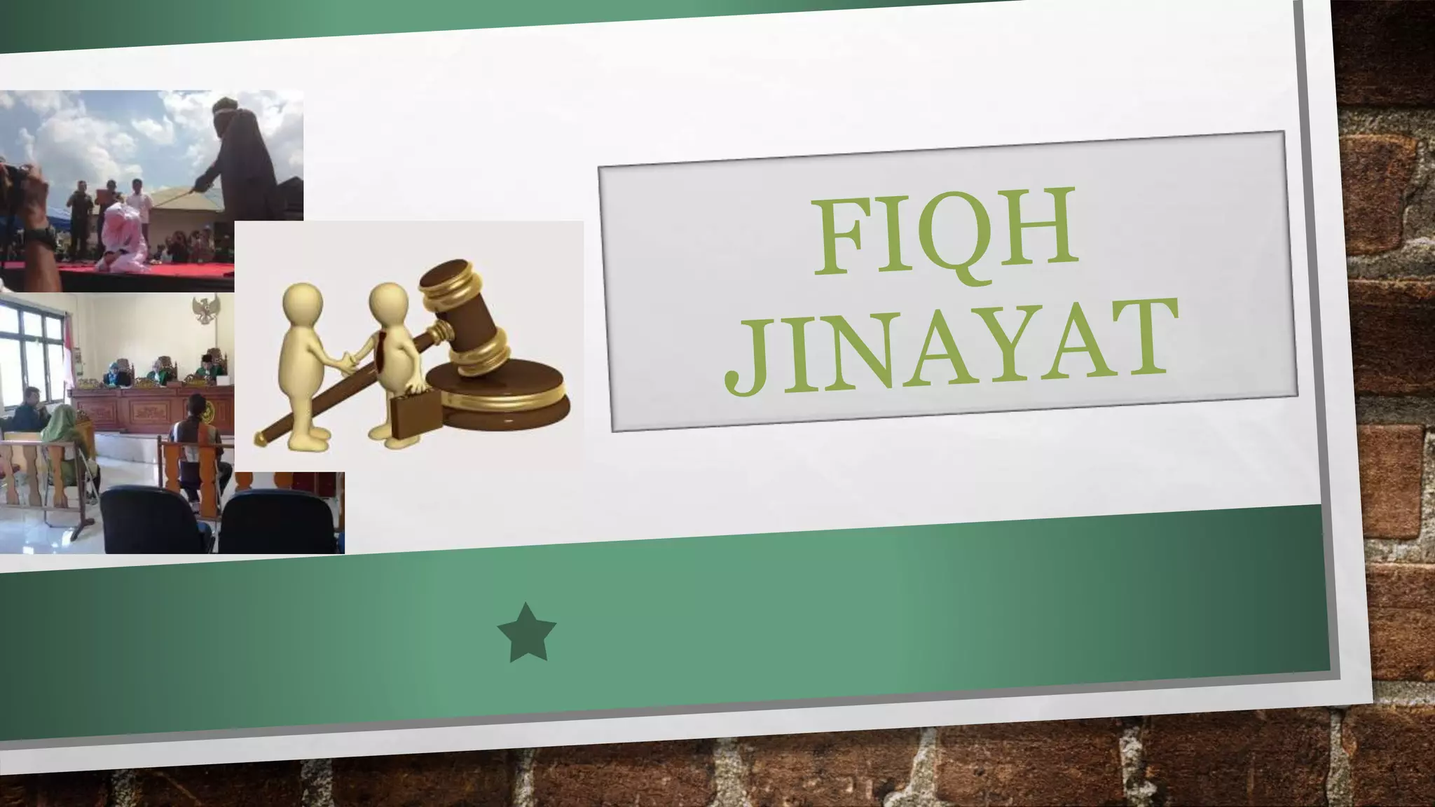 Fiqh jinayat | PPTX