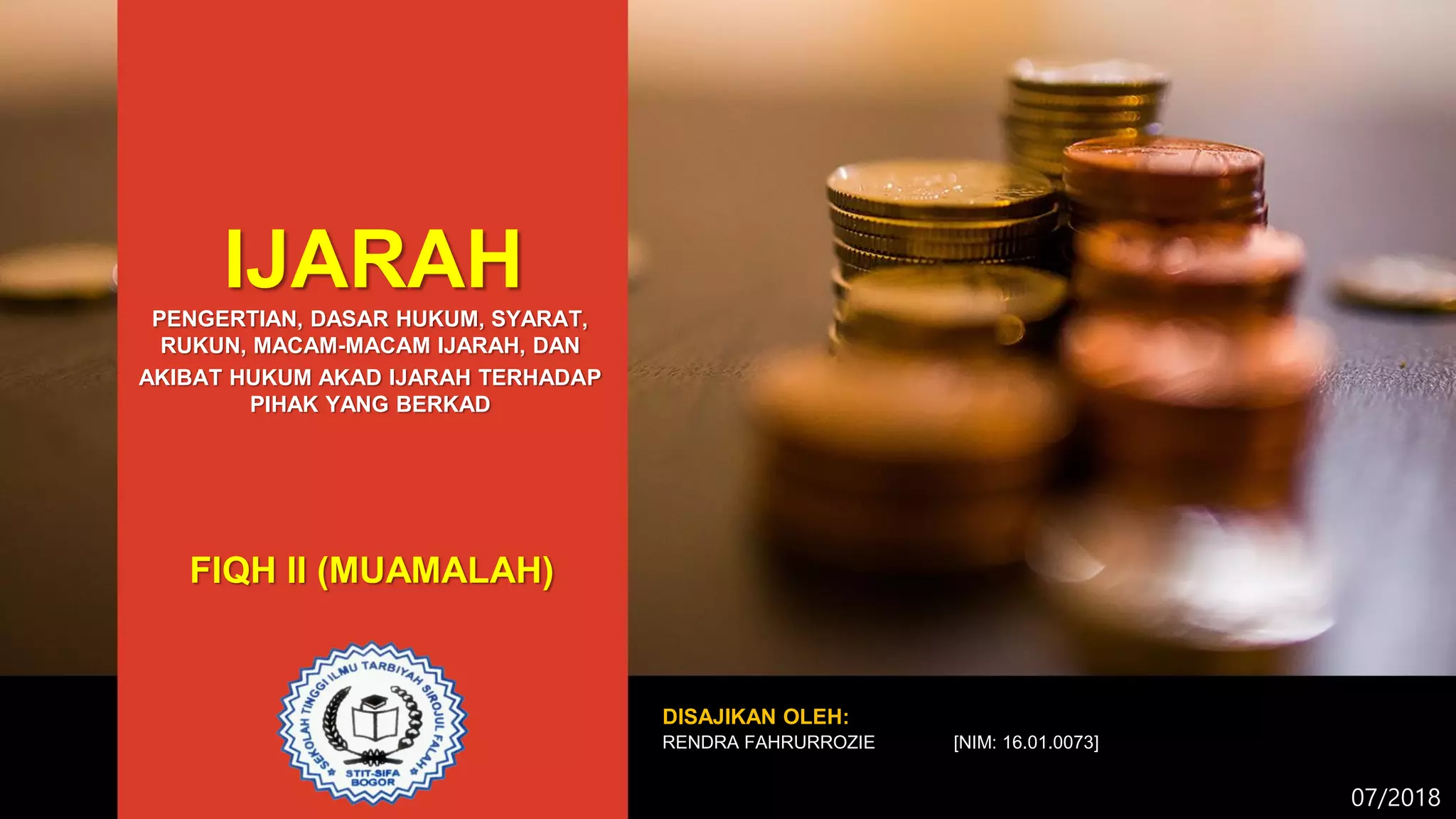 FIQH MUAMALAH - IJARAH | PDF
