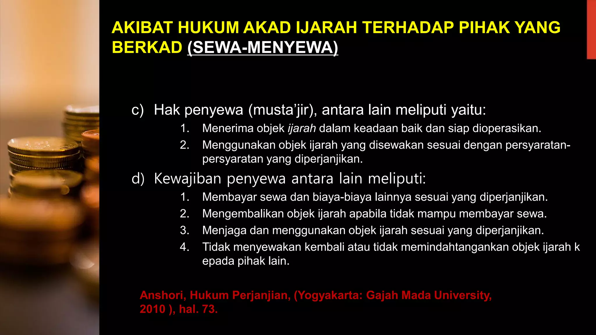 FIQH MUAMALAH - IJARAH | PDF