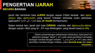 FIQH MUAMALAH - IJARAH | PDF