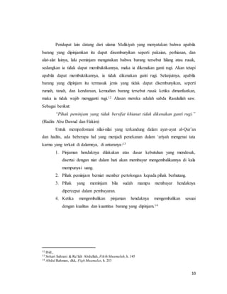 Fiqh Muamalah - Pinjam Meminjam ('Ariyah) | DOCX