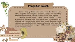 FIQH MUNAKAHAT - Konsep Peminangan dan Kafaah | PPTX