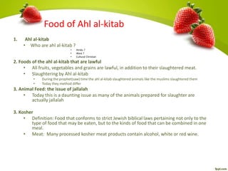 Ruling on food in Islam, Fiqh of Food | PPTX