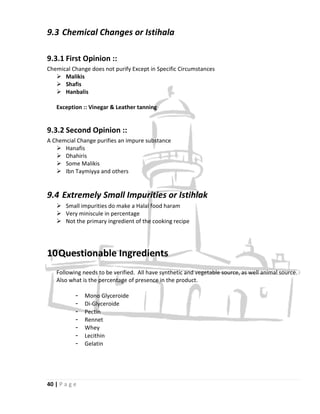 Islam - Fiqh of Food - Halal & Haram | PDF