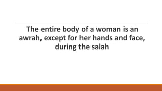 Fiqh of Salah - Difference between the prayer of men and women | PPTX