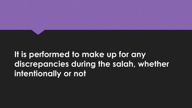 Fiqh of Salah- Sujud as Sahw | PPTX | Islam | Religion & Spirituality
