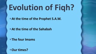 Fiqh of Purification 1 | PPTX | Islam | Religion & Spirituality