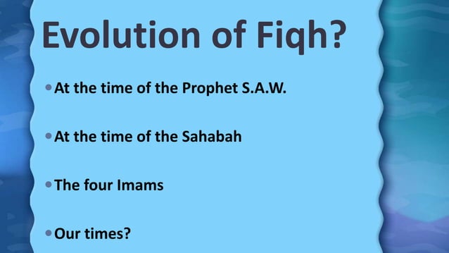 Fiqh of Purification 1 | PPTX | Islam | Religion & Spirituality