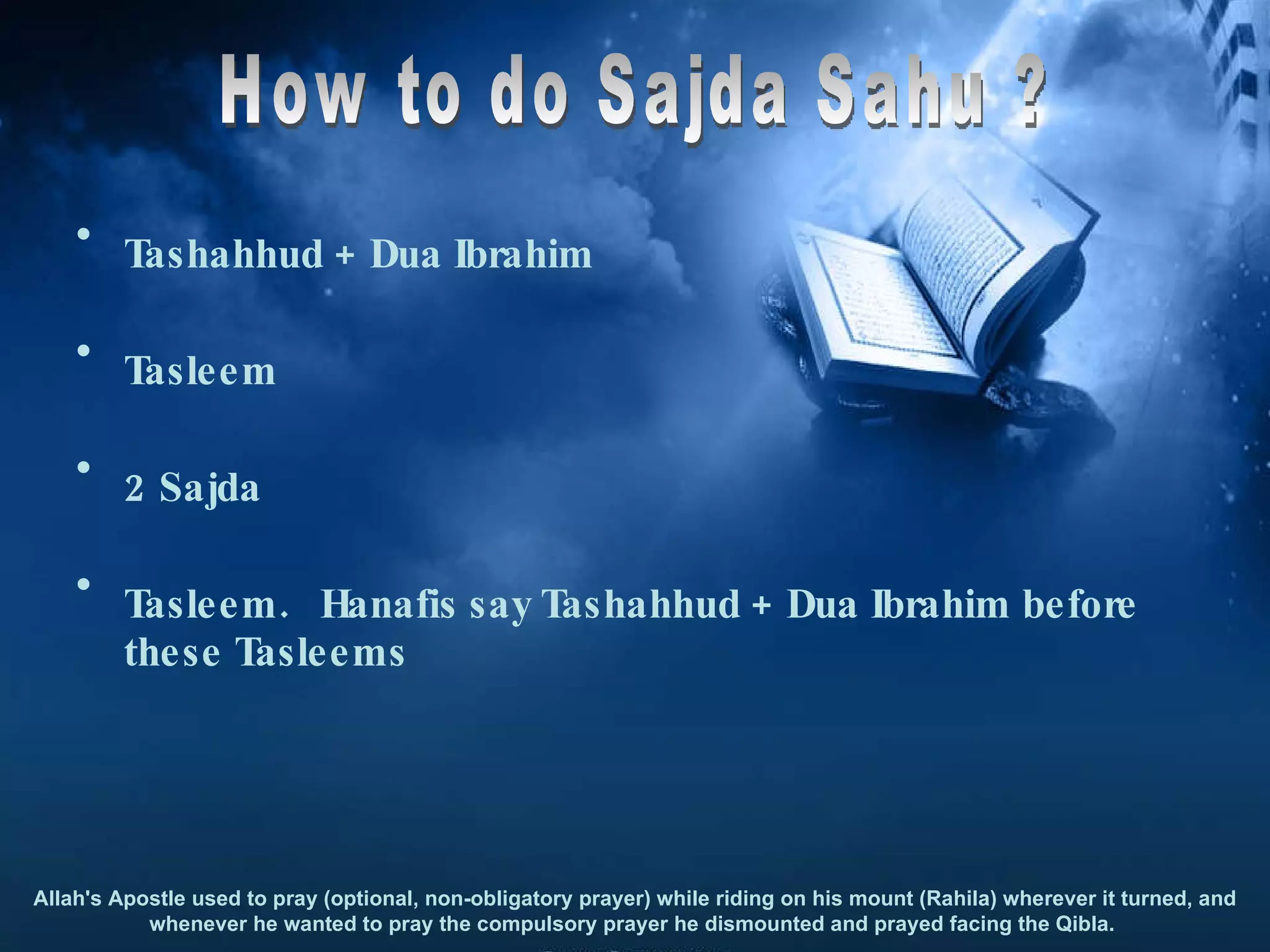 Fiqh of Salah - Daily Prayer | PPT