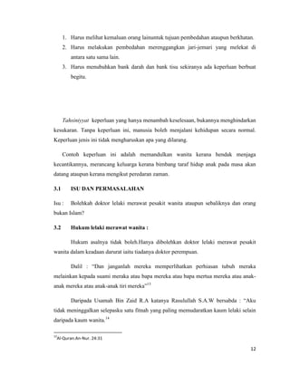 Fiqh perubatan | DOCX