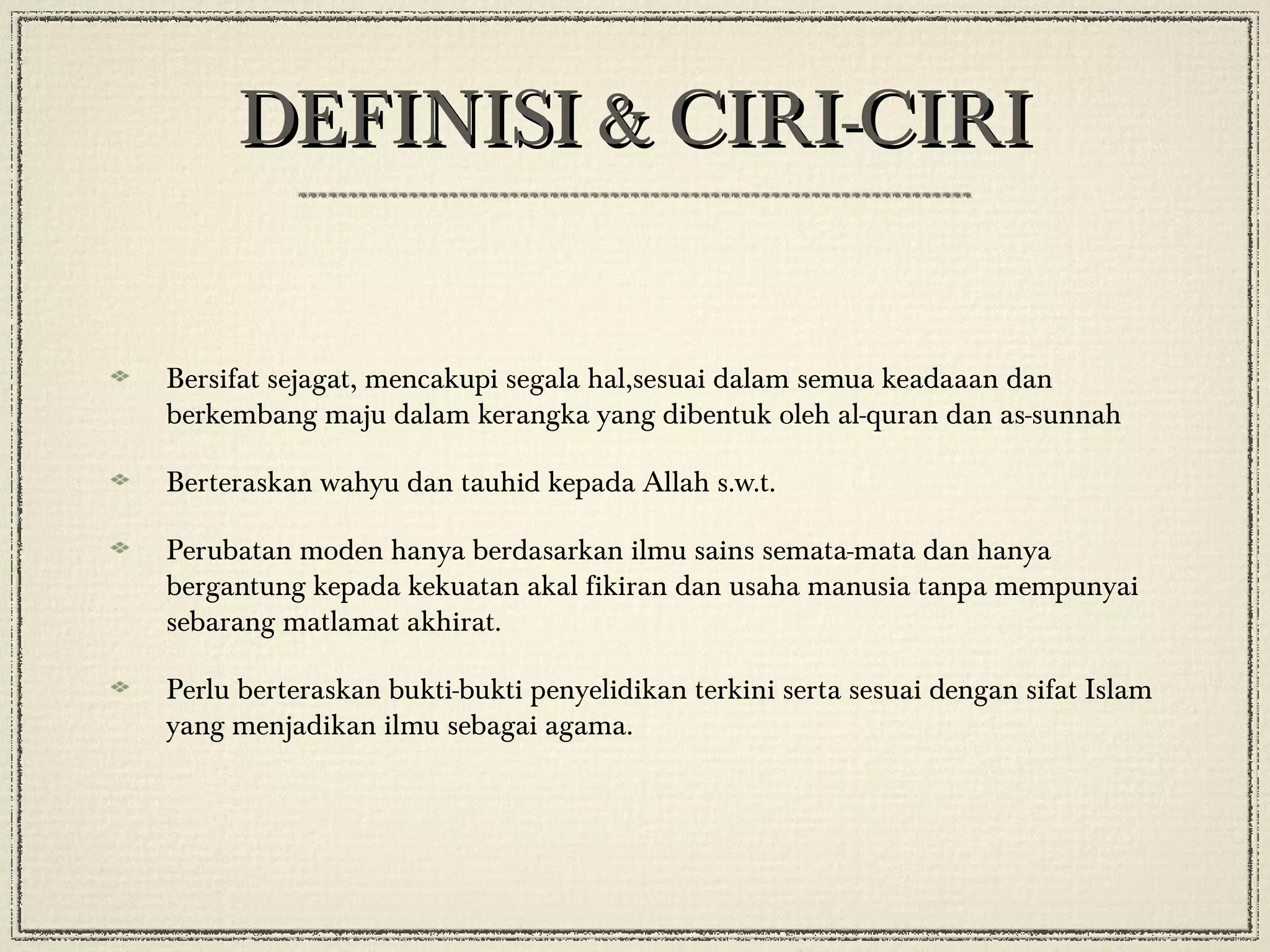 1-Perubatan Islam (intro) | PPT