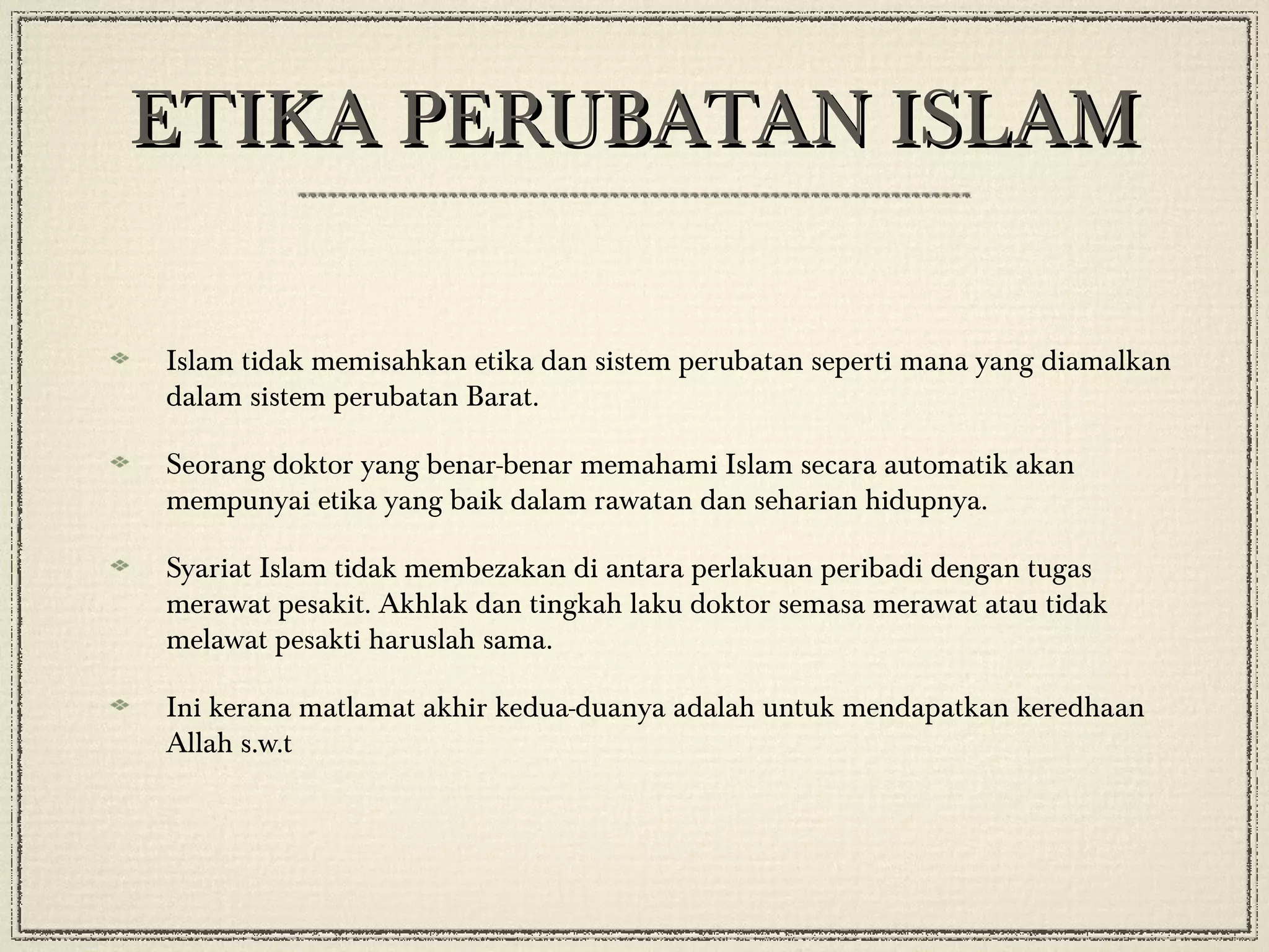 1-Perubatan Islam (intro) | PPT