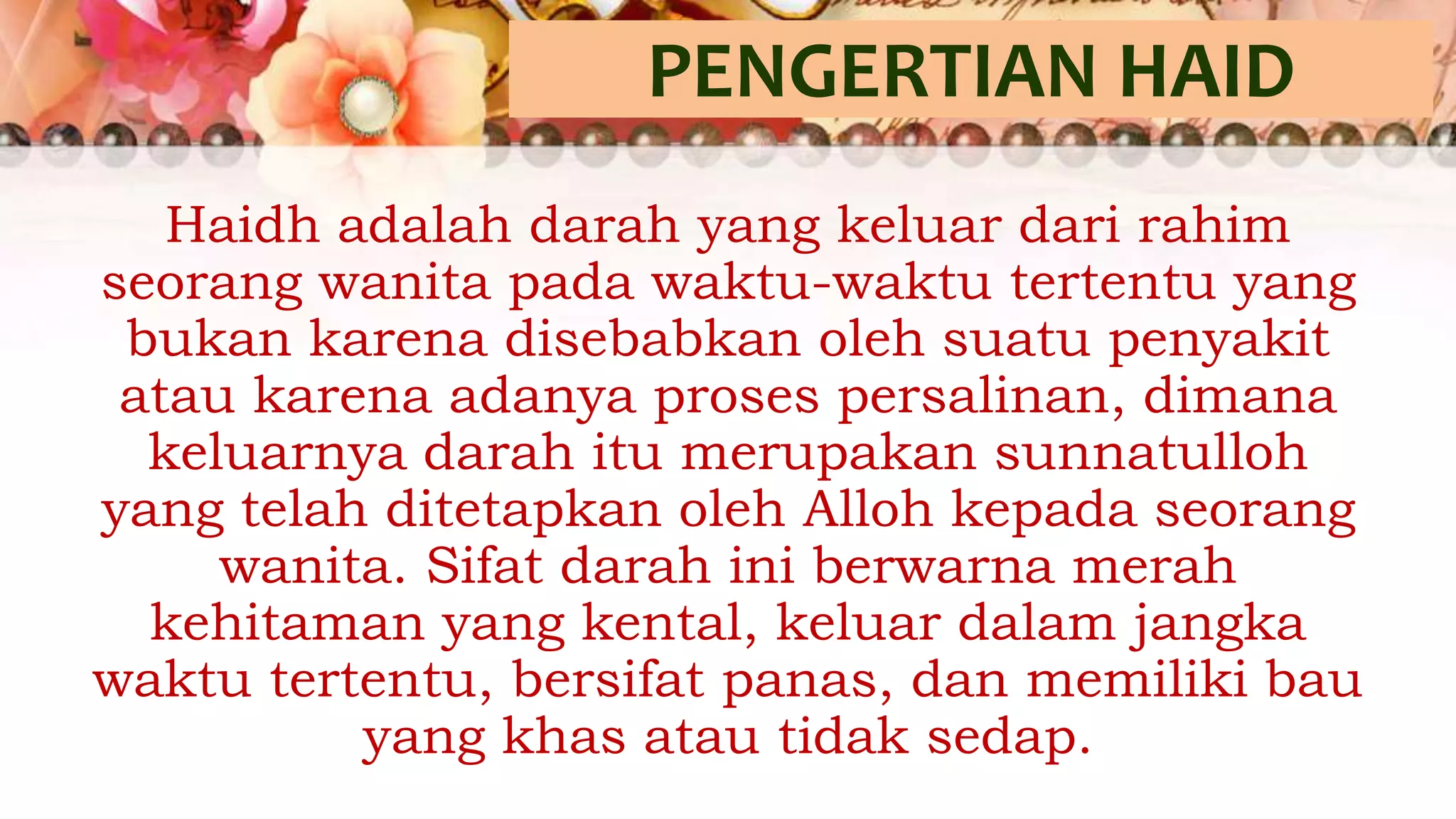 Fiqh seputar wanita | PPTX