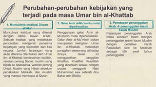 Ketatanegaraan Era Abu Bakar dan Umar bin Khattab | PPTX