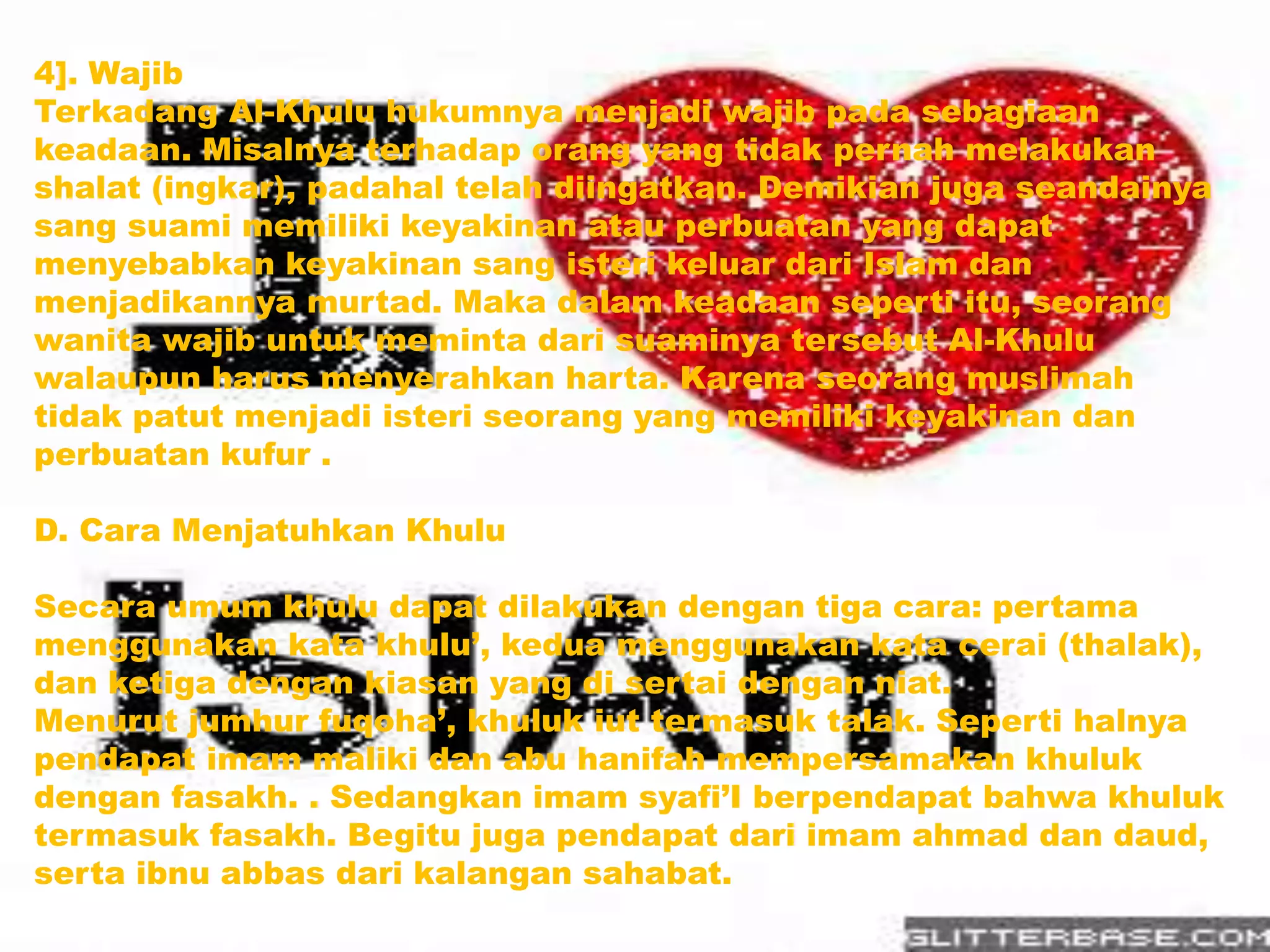 khulu dan fasakh | PPTX