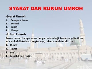 Ppt Haji dan Umroh (Fiqih) | PPTX