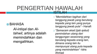 Hawalah dan Ji'alah | PPTX