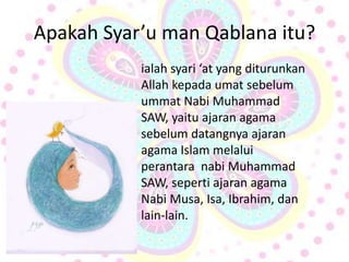 Fiqih - Syar'u man qablana | PPTX