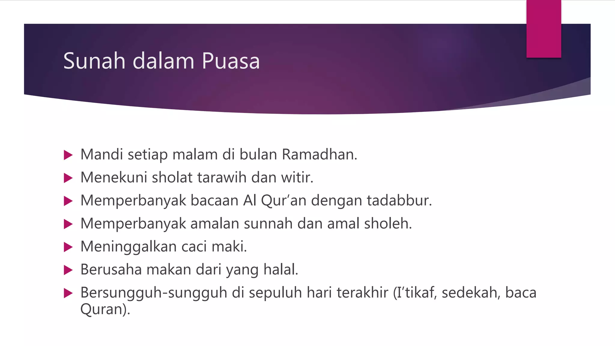 Fiqih ramadhan | PPTX
