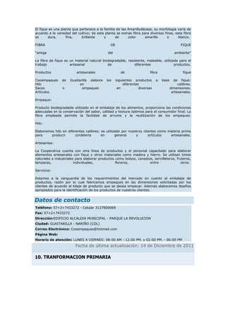 Fique de guacamayas | DOCX