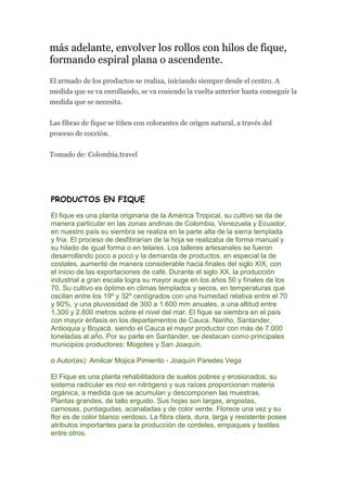 Fique de guacamayas | DOCX