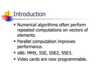 FIR filter on GPU | PPT | Computing | Technology & Computing