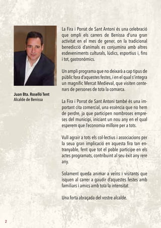 Fira i Porrat de Sant Antoni Benissa 2106 -Programació | PDF