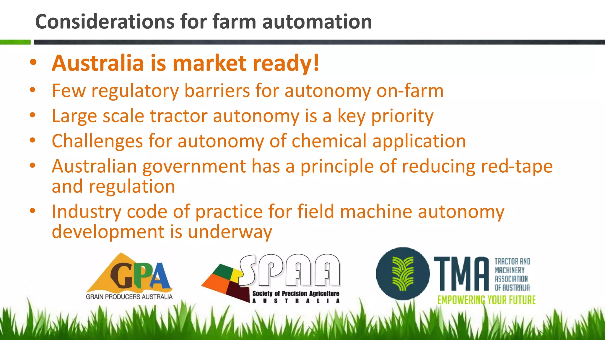 Regulatory Frameworks and Standards for Agricultural Robots: what is the state of art? | PDF