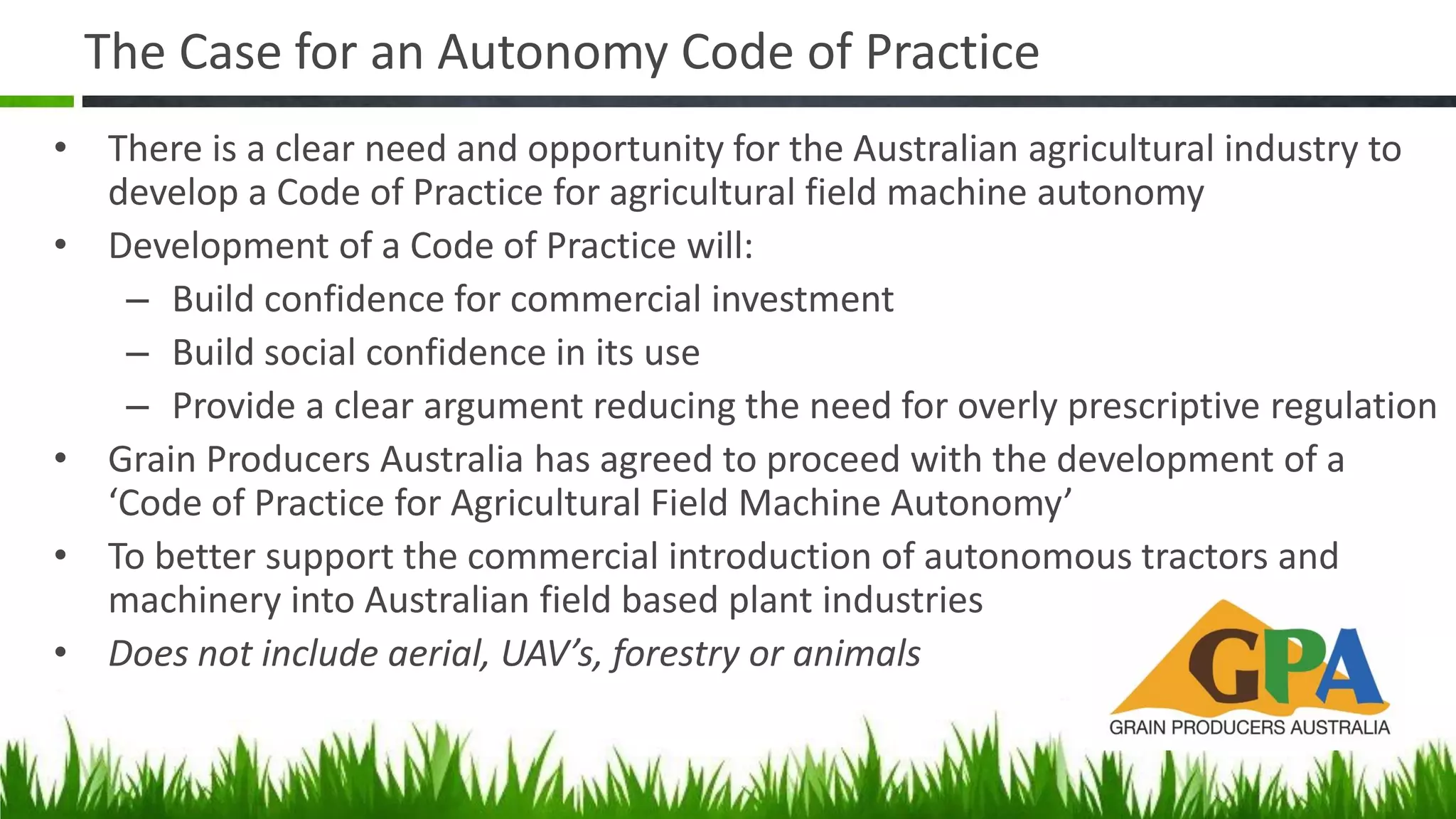 Regulatory Frameworks and Standards for Agricultural Robots: what is the state of art? | PDF