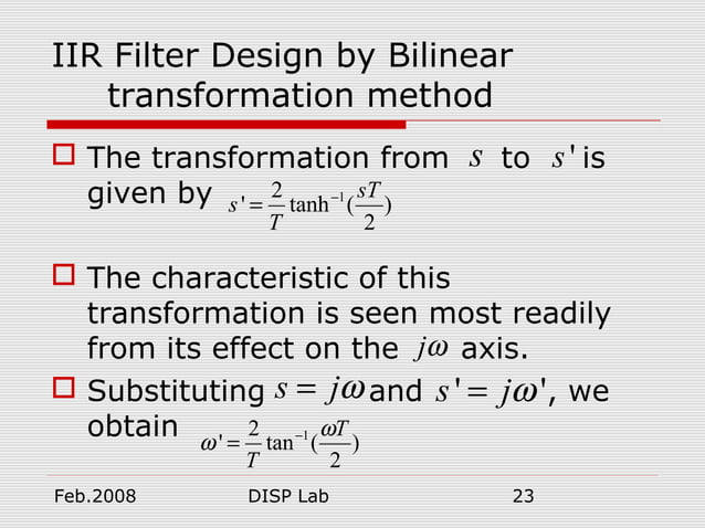 Fir and iir filter_design | PPT | Digital Audio | Computer Software and ...
