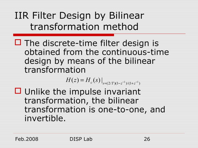 Fir and iir filter_design | PPT | Digital Audio | Computer Software and ...