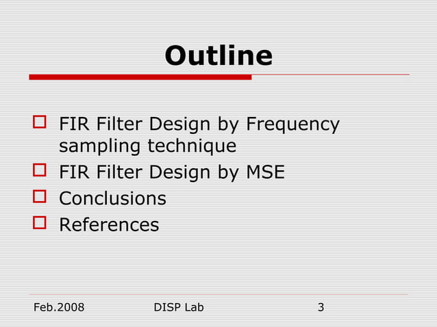 Fir and iir filter_design | PPT | Digital Audio | Computer Software and ...