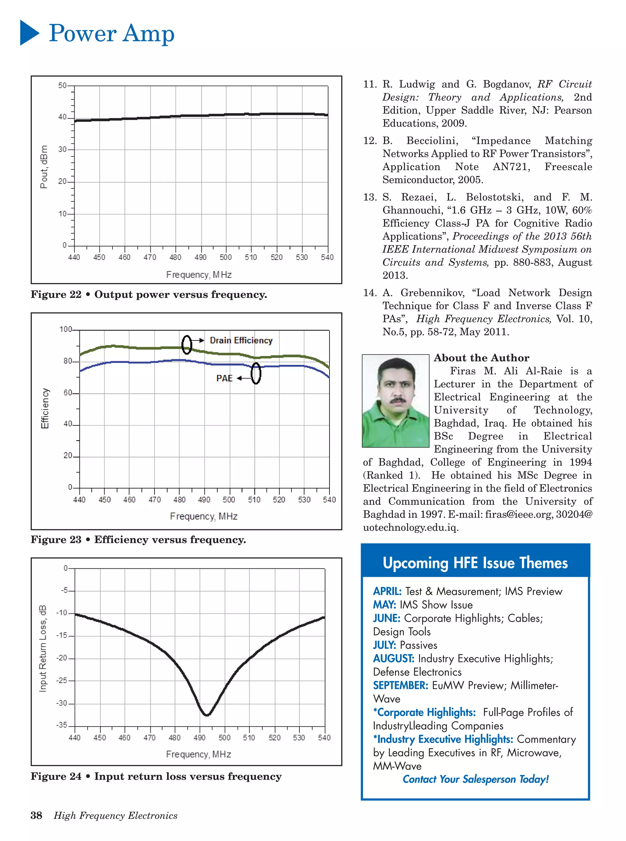 Class-F RF Power Amplifier with a New Load Network Configuration | PDF