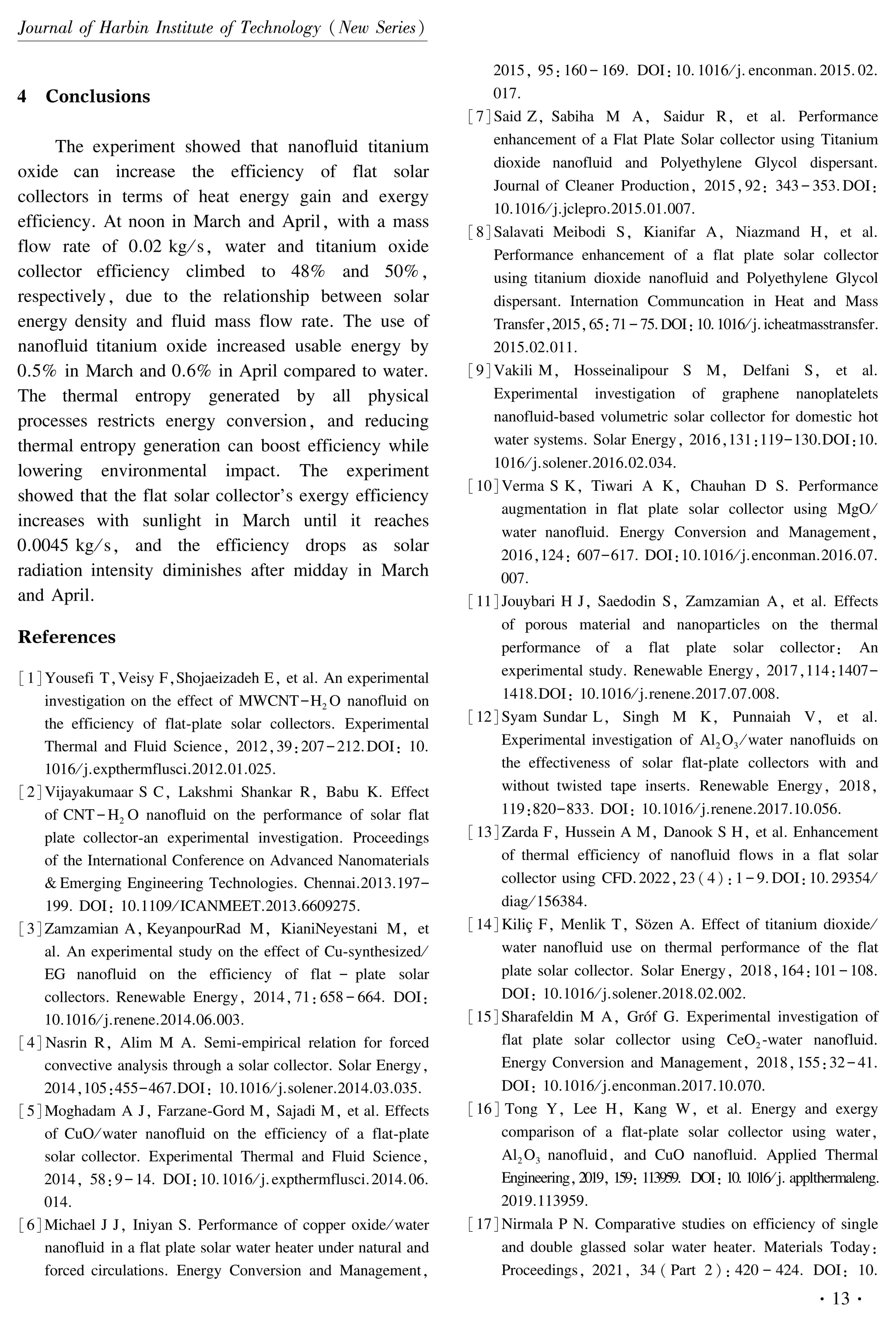 Thermodynamic analysis and optimization of flat plate solar collector ...