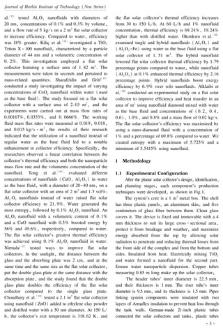 Thermodynamic analysis and optimization of flat plate solar collector using TiO2/Water nanofluid ...