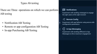 introduction to Google Firebase and Ab testing | PPTX