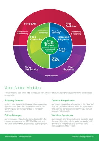 FircoSoft Company Overview | PDF