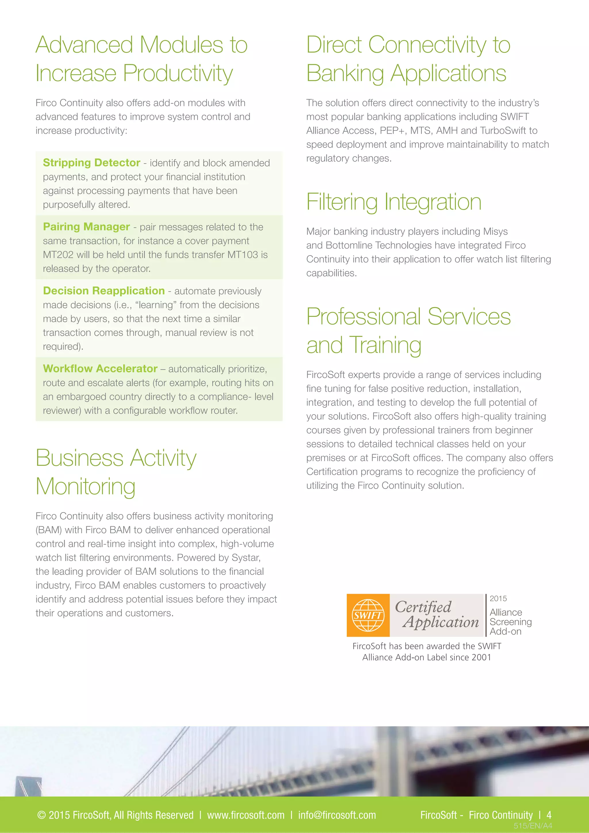 Firco Continuity | PDF