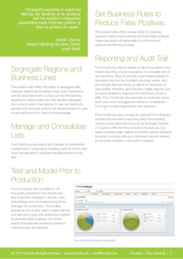 Firco Continuity - Español