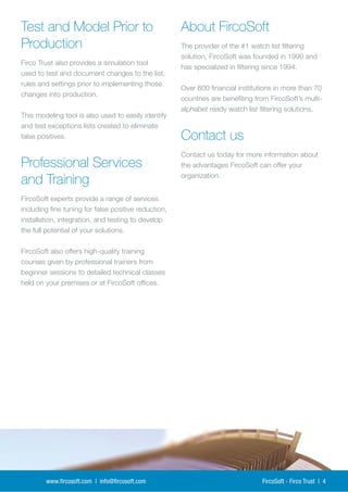 Firco Trust | PDF