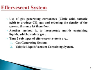 floating drug delivery system | PPTX